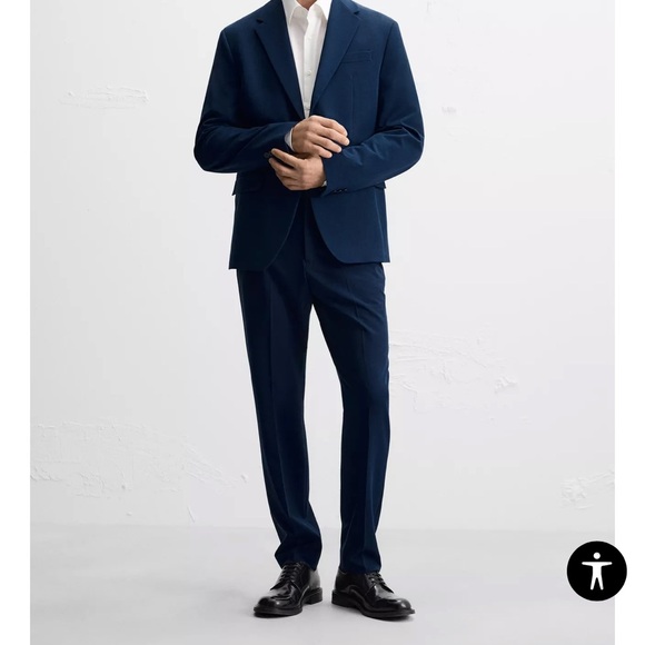 Zara | Suits & Blazers | Zara Deep Blue Mens Suit | Poshmark